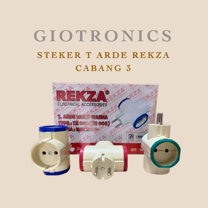 Jual STEKER T ARDE CABANG 3 REKZA TR 002 MERAH / BIRU / HIJAU | Shopee ...