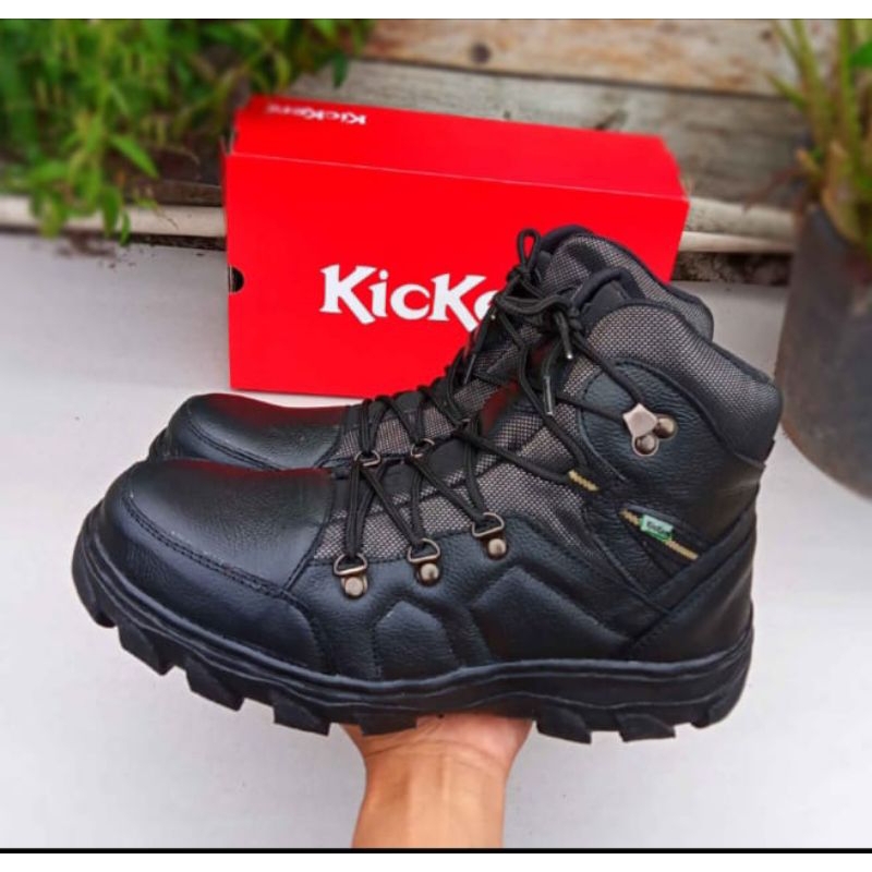 Jual sepatu Boots kulit asli Kickers sepatu proyek/touring.sepatu kerja ...