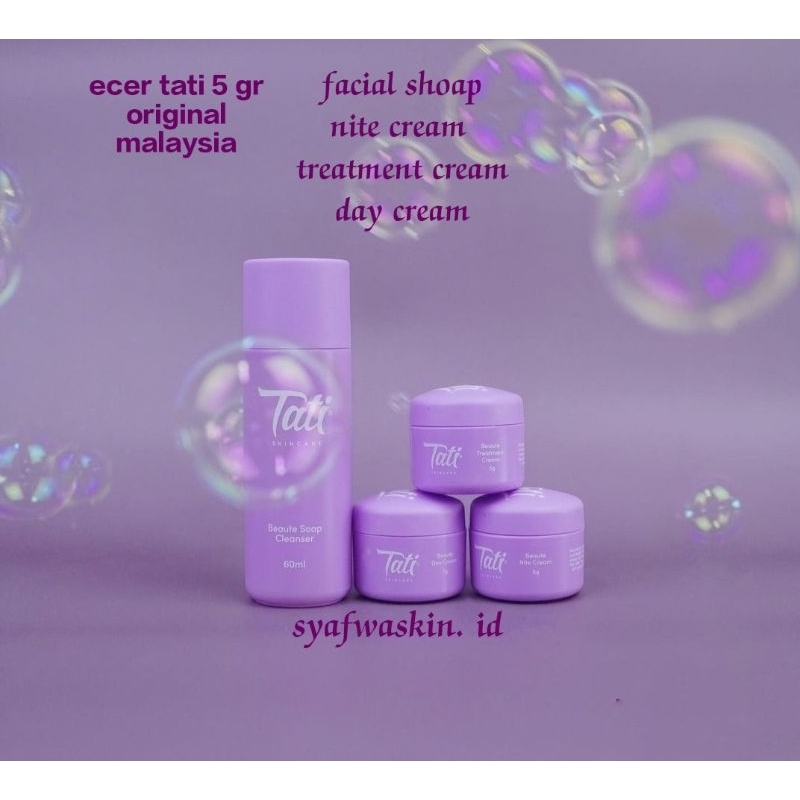Jual ecer tati 5 gr pilih variasi nite treatment sabun day cream ...