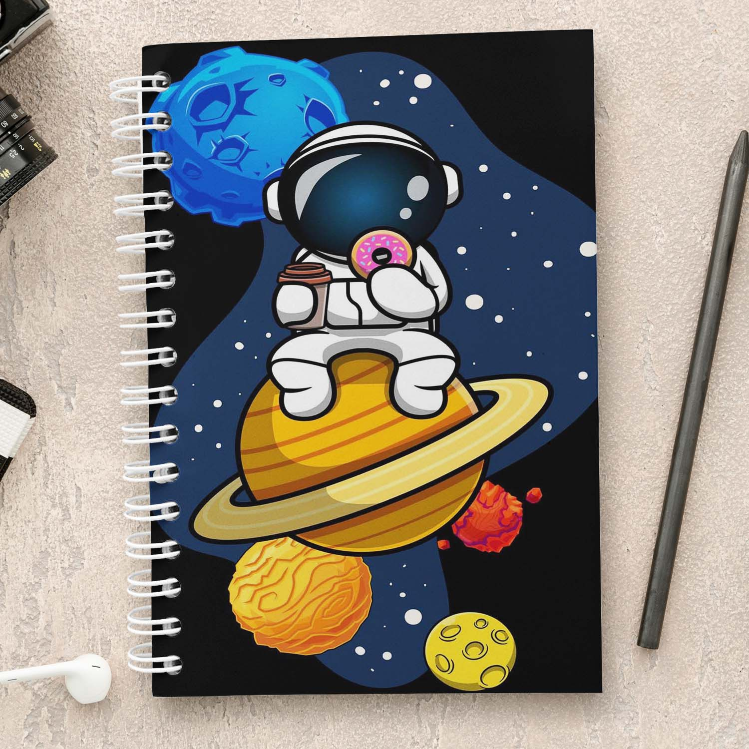 Jual Note Book Spiral Large (10 cm X 14 cm) Edisi Chibi Astronot ...