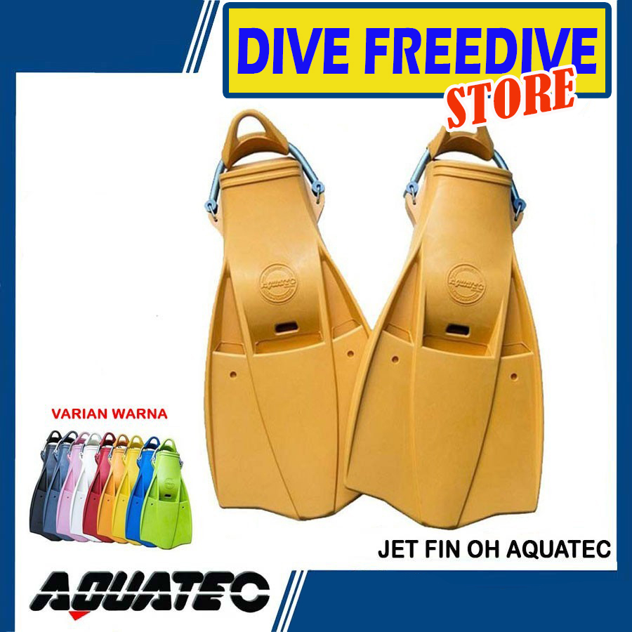 Jual Jet Fin Open Heel OH Aquatec Fins Scuba Diving Technical Sidemount ...