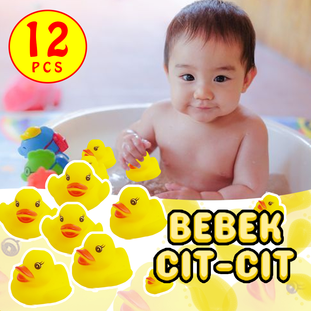 Jual Mainan Anak Bebek Cit Novel Special bebek karet isi 12 pc / Mainan ...