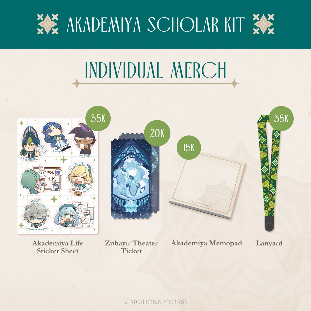 Jual Akademiya Scholar Kit - Individual Merch | Shopee Indonesia