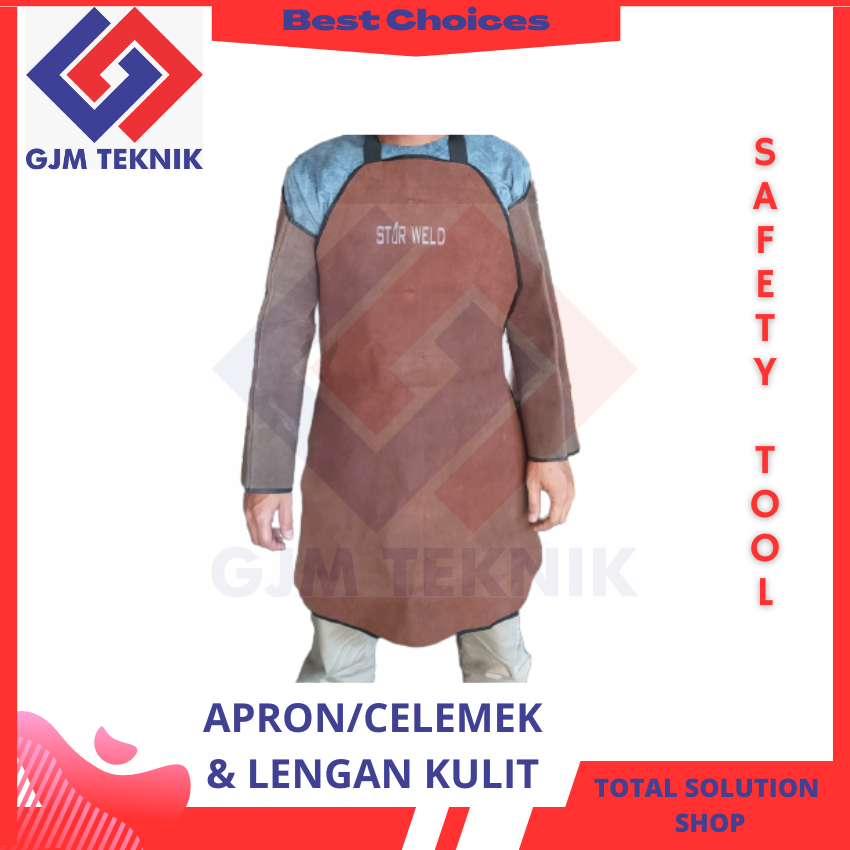 Jual star welder apron las kulit safety celemek kulit apron welder ...