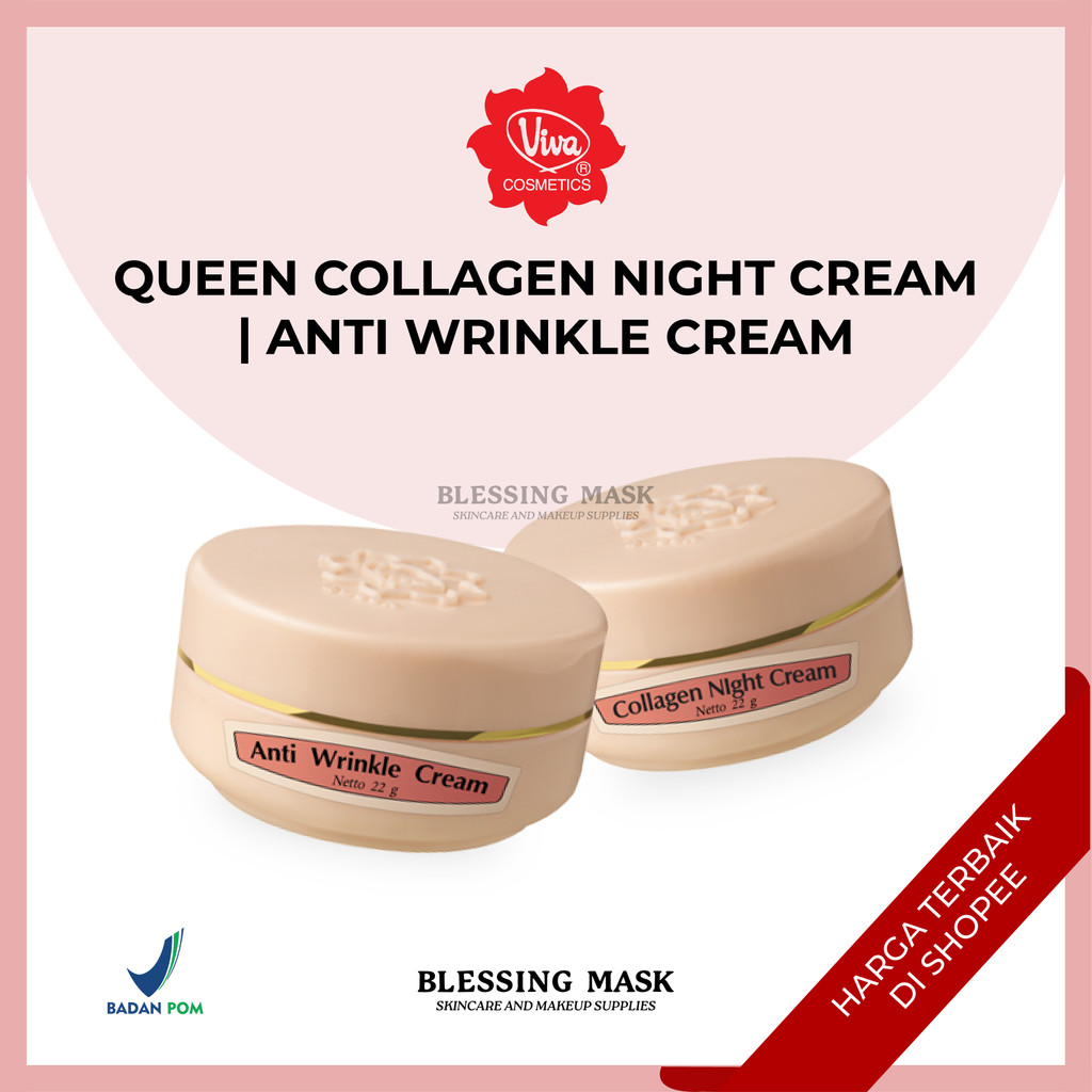 Jual VIVA Queen Cream Collagen Night Cream | Anti Wrinkle Cream ...