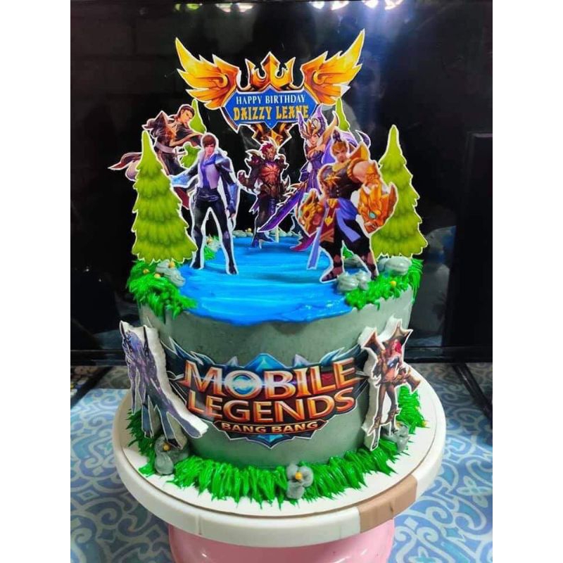 Jual Topper cake Mobile Lagend ML / baner kue ultah | Shopee Indonesia