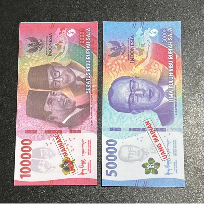 Jual 50lembar uang mainan pecahan 50 & 100 | Shopee Indonesia