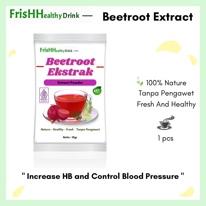Jual Isi 10 sachet - Bit Bubuk - Beetroot Ekstrak - Si penambah darah ...