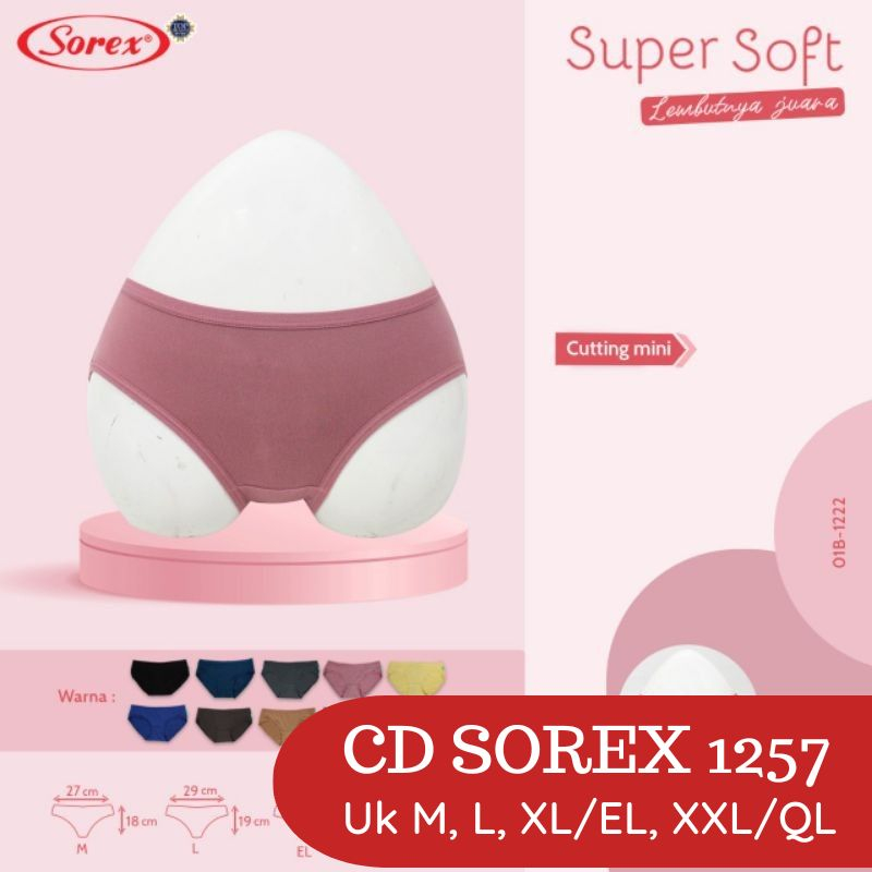 Jual Rc Sorex Cd Celana Dalam Wanita Super Soft Type 1239 1257 Dan 1238 | Shopee Indonesia
