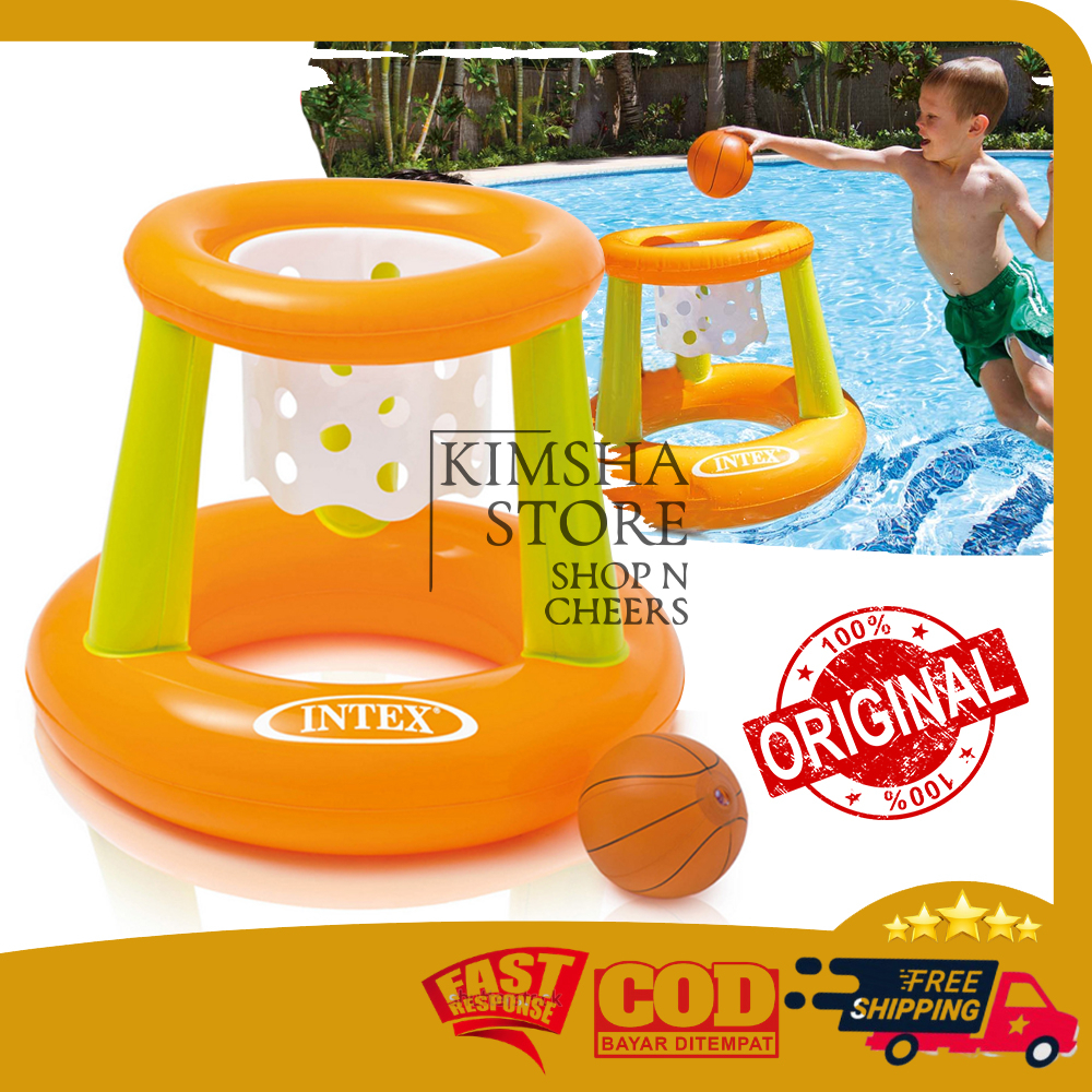 Jual Intex Basket Swimming Floating Hoops. Ring Basket Kolam Mainan ...
