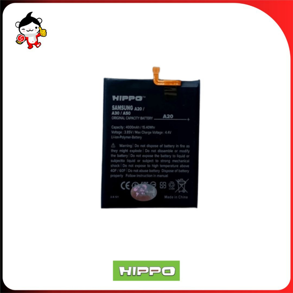 Jual Baterai HIPPO Samsung Galaxy A20 A30 A50 4000 MAH | Shopee Indonesia