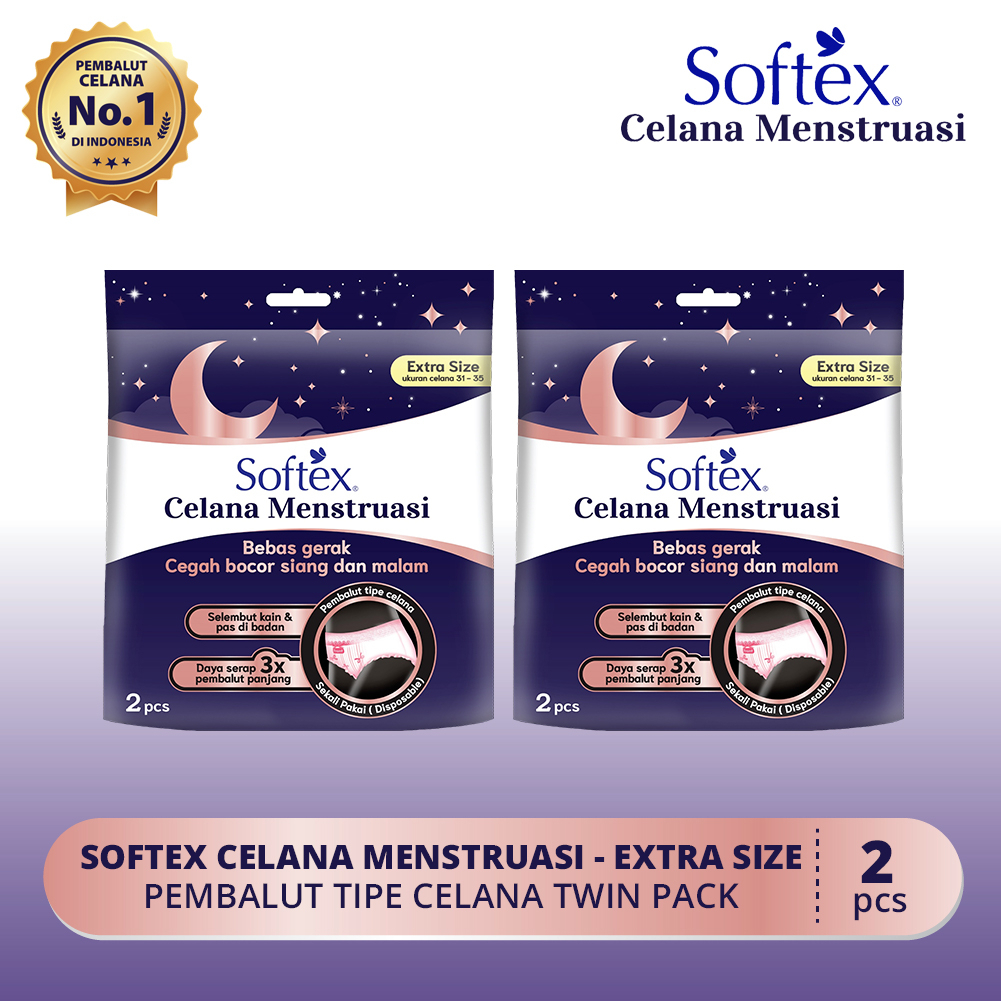 Jual Softex Celana Menstruasi Extra Size 2s x 2 Pack - Pembalut Celana ...