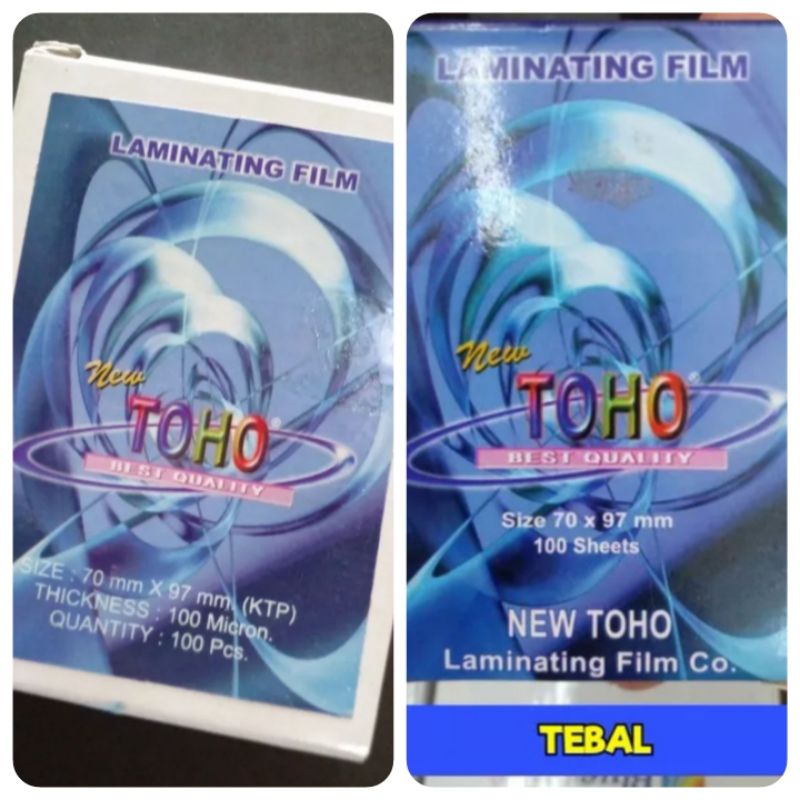 Jual [100% REAL PICT] Plastik Laminating TOHO ukuran KTP / SIM | Shopee ...