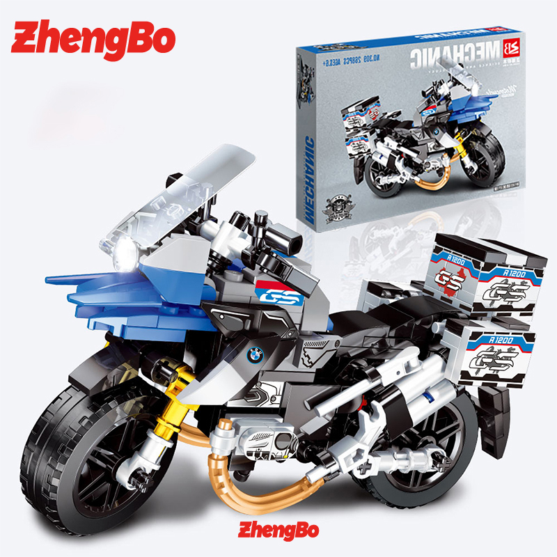 Jual Mobil Murah 200PCS Mainan Susun Sepeda Motor Balok Edukasi Balok ...