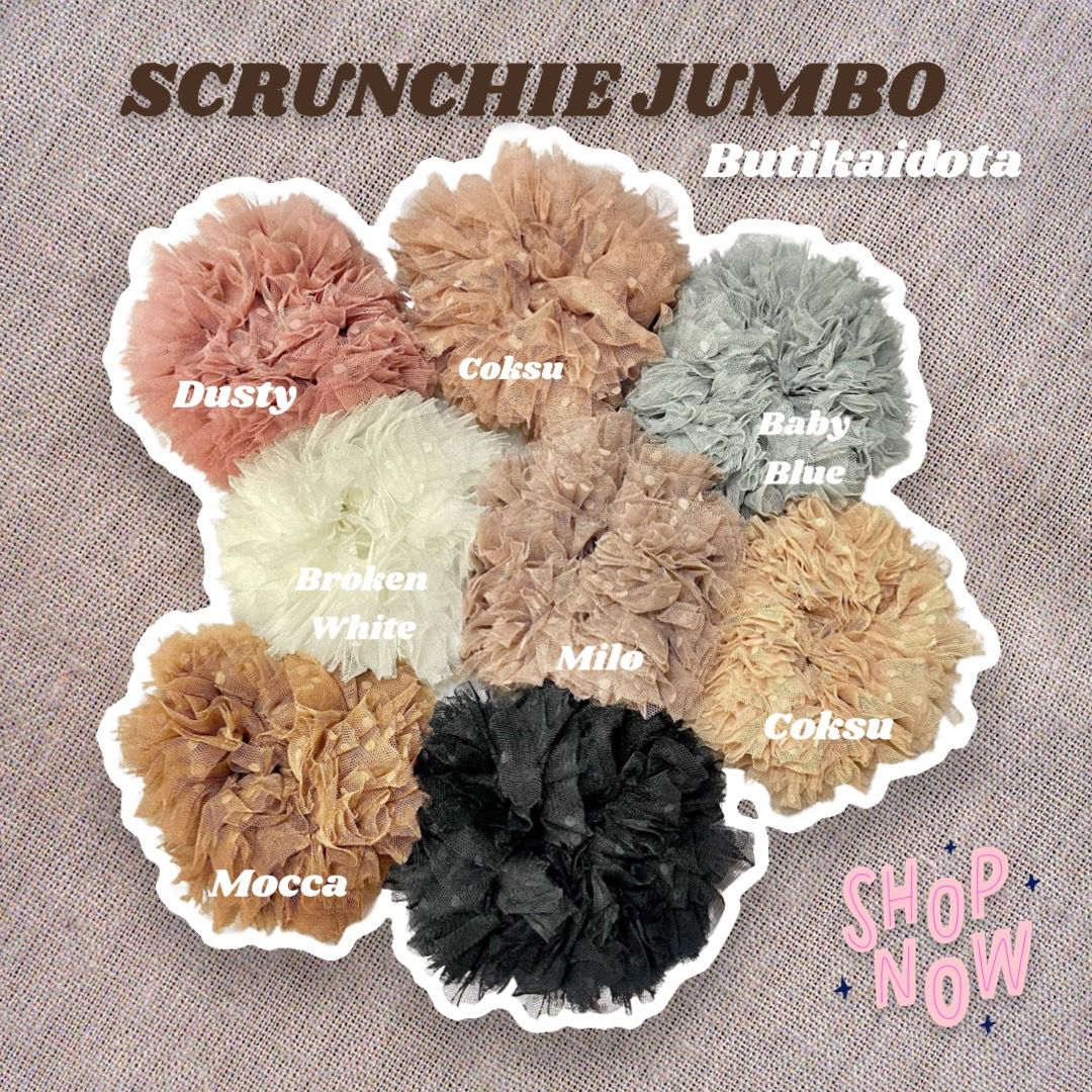 Jual Scrunchie Viral Jumbo Tile Premium | Shopee Indonesia