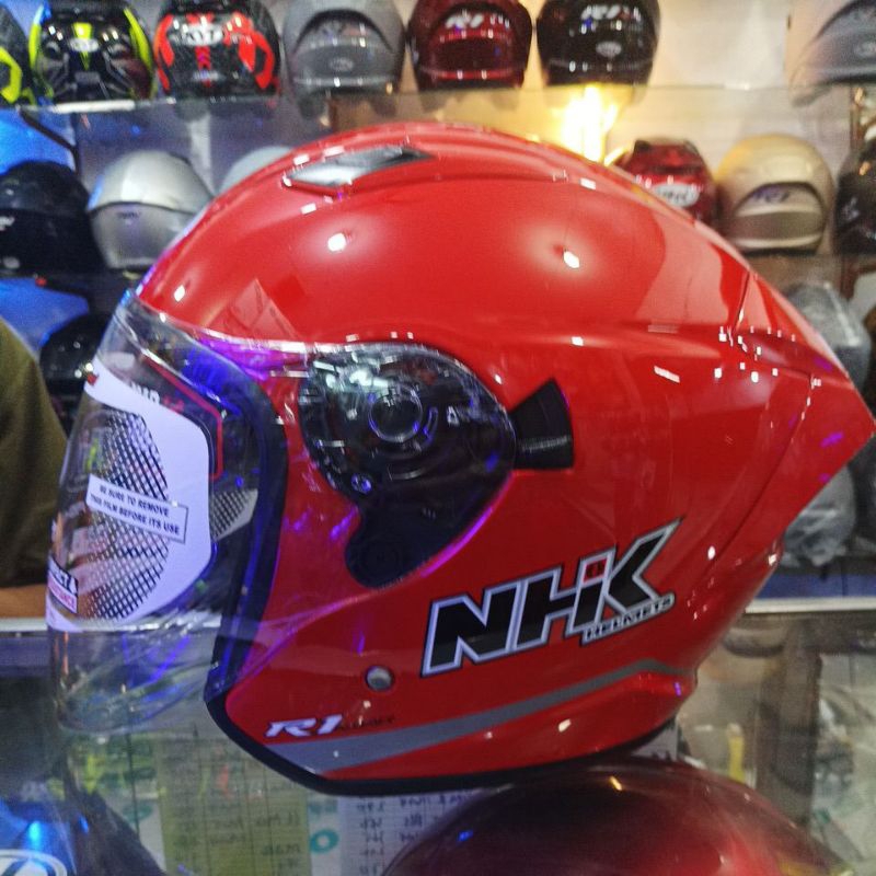 Jual HELM NHK R1 MAX SOLID NHK R1 MAX HELM HALF FACE | Shopee Indonesia