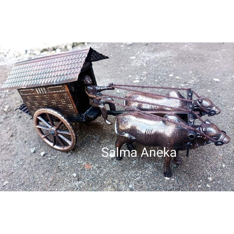 Jual MINIATUR GEROBAK SAPI BESI CIKAR BESI KERETA SAPI BESI | Shopee ...