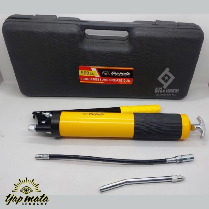 Jual TJAP CAP MATA Hand Grease Gun 500cc Pompa Gemuk Tangan Box Plastik ...
