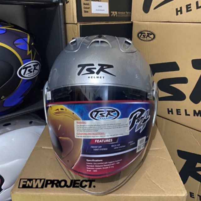 Jual HELM TSR RAM 4 SILVER | Shopee Indonesia