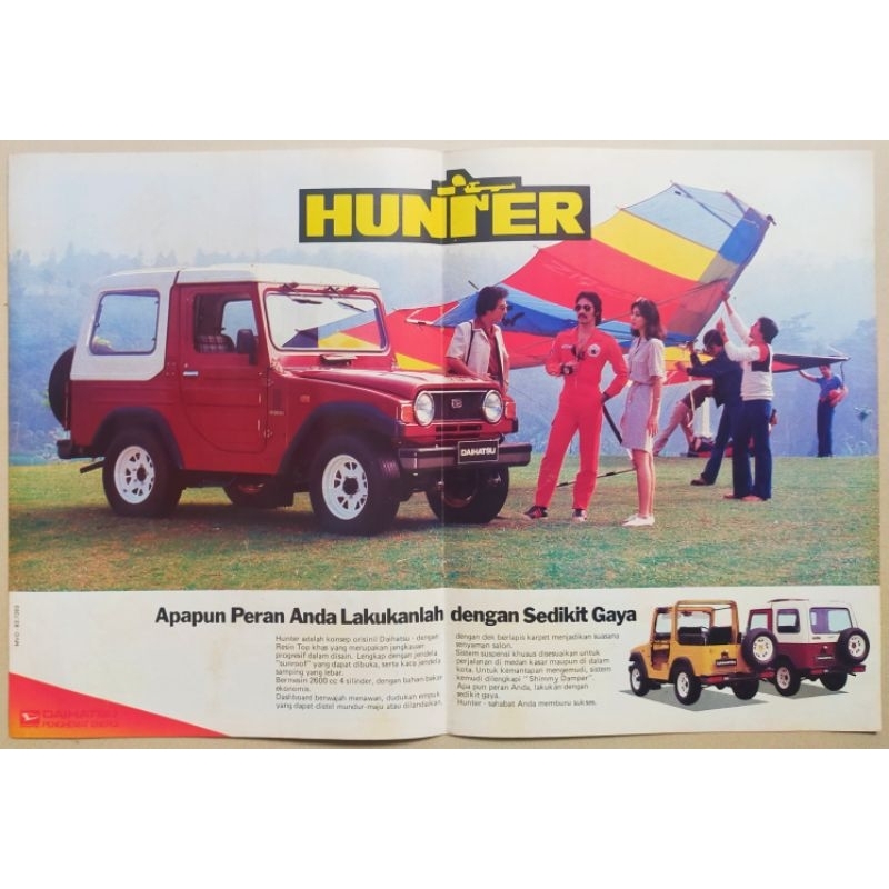 Jual Iklan jadul Mobil Daihatsu Hunter - original dari majalah lama thn ...