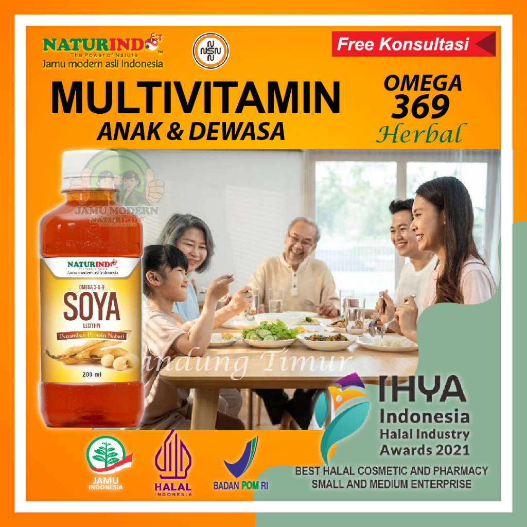 Jual Omega 3 6 9 MutiVitamin Protein Anak Dewasa Manula SOYA Lecithin ...