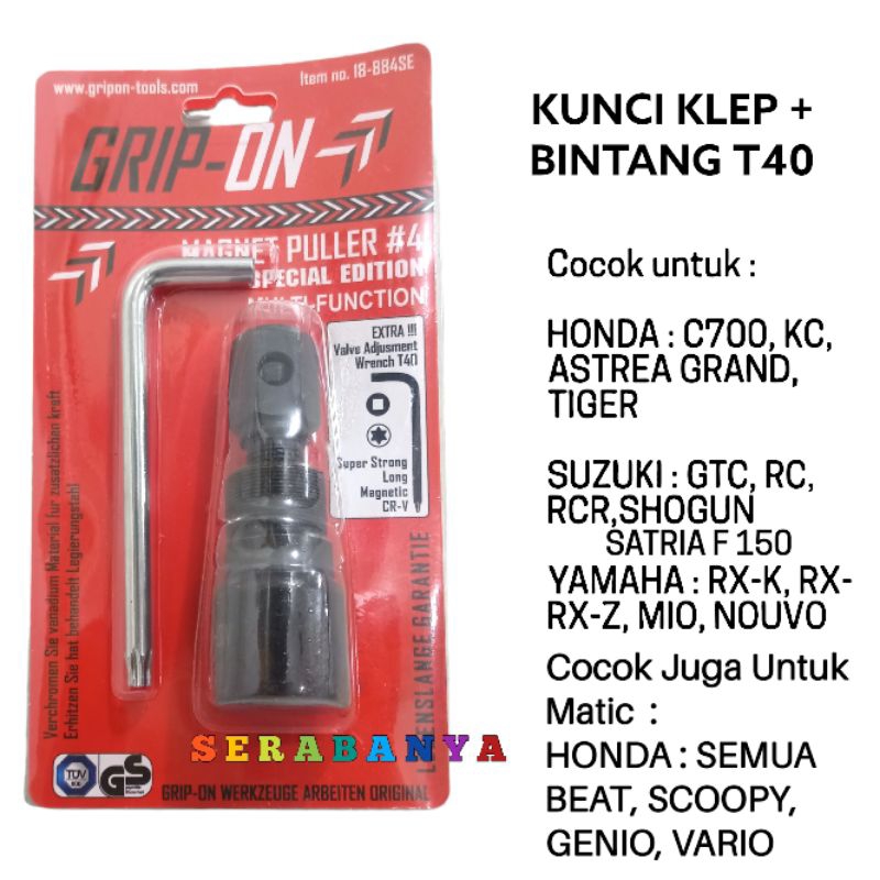 Jual KUNCI TREKER MAGNET TM#4 & Kunci klep + Bintang T40 MT#4 TM4 ...