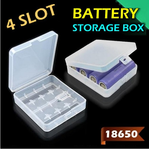 Jual Kotak Penyimpan Baterai 18650 Battery Storage Box 4 Batere Case ...