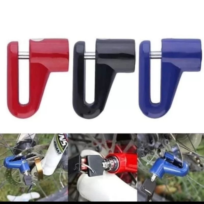 Jual Gembok Cakram Motor Kunci Pengaman Piringan Rem Motor | Shopee ...