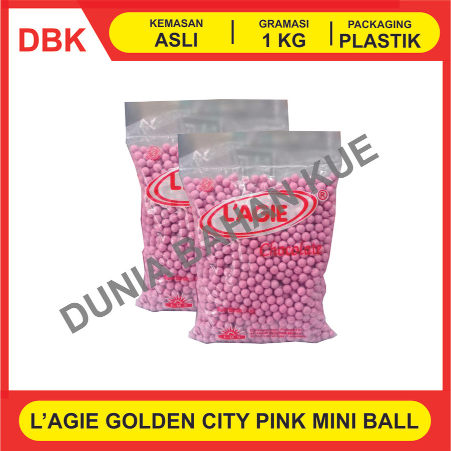 Jual SNACK COKELAT LAGIE GOLDEN CITY MINI PINK 1 KG / CEMILAN COKLAT ...
