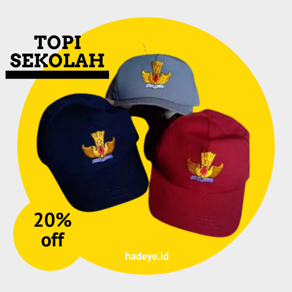 Jual TOPI SEKOLAH / SERAGAM SEKOLAH / ATRIBUT SEKOLAH / TOPI SEKOLAH SD ...