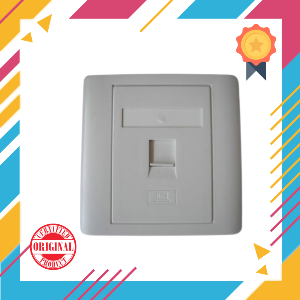 Jual Face Plater RJ45 1P+Modular Box | Shopee Indonesia