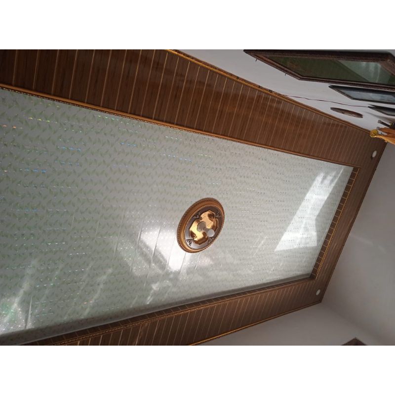 Jual SUDAH TERPASANG PLAFON PVC POLOS DAN MOTIF TERMURAH / PLAFON ATAP ...