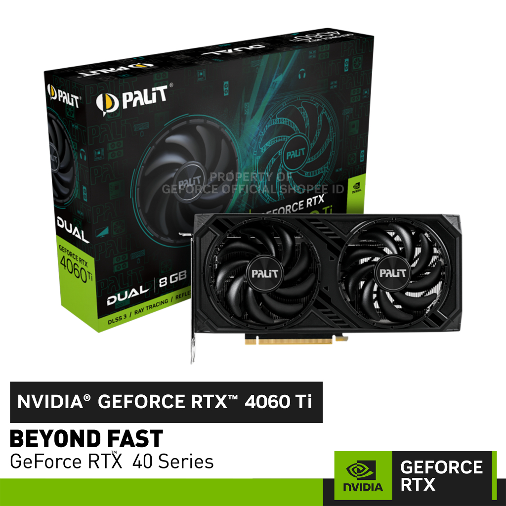 Jual PALIT GeForce RTX 4060 Ti Dual | 8GB GDDR6 | Shopee Indonesia