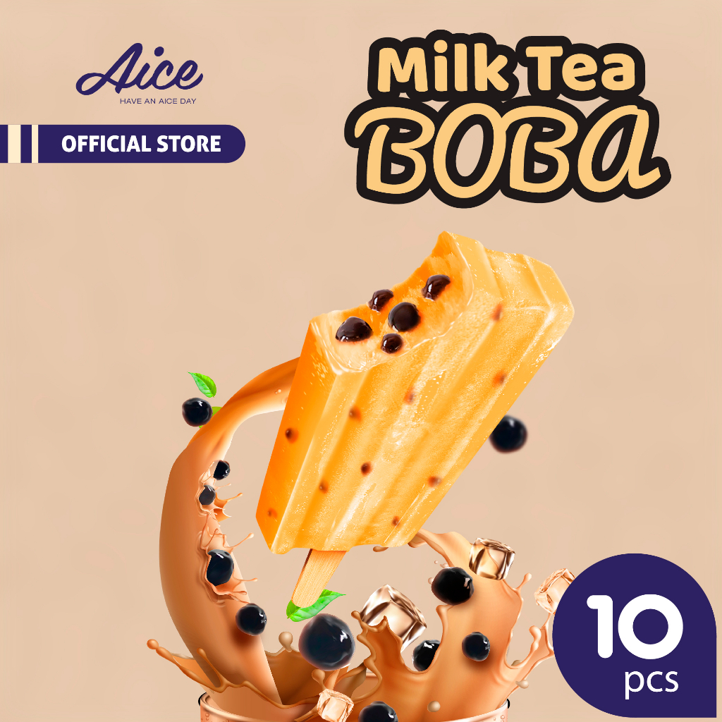 Jual Aice Brown Sugar Boba Es Krim 60ml isi 10pcs | Shopee Indonesia