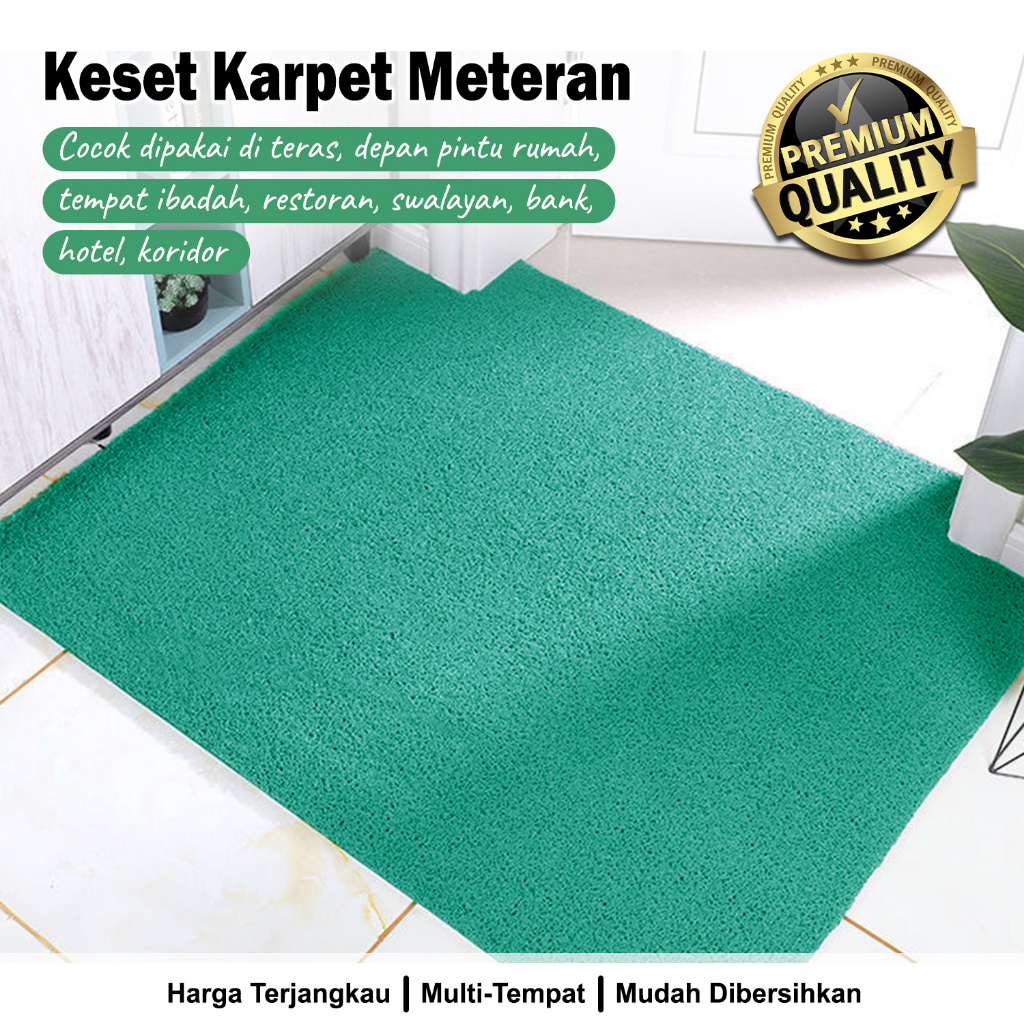 Jual Keset Karpet PVC Tebal Anti Slip Ukuran 120cm x 60cm Keset Meteran ...