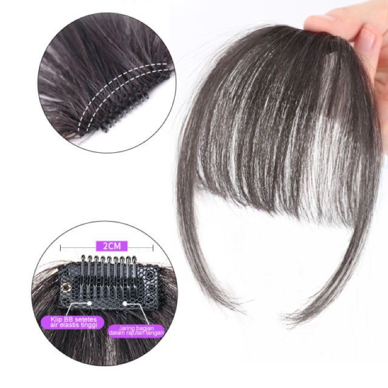 Jual hairclip poni depan Poni palsu poni depan korea poni clip poni ...