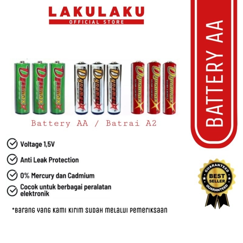 Jual LAKULAKU Battery Jam Dinding AA 1Pcs / Baterai AA Batrai A2 ...