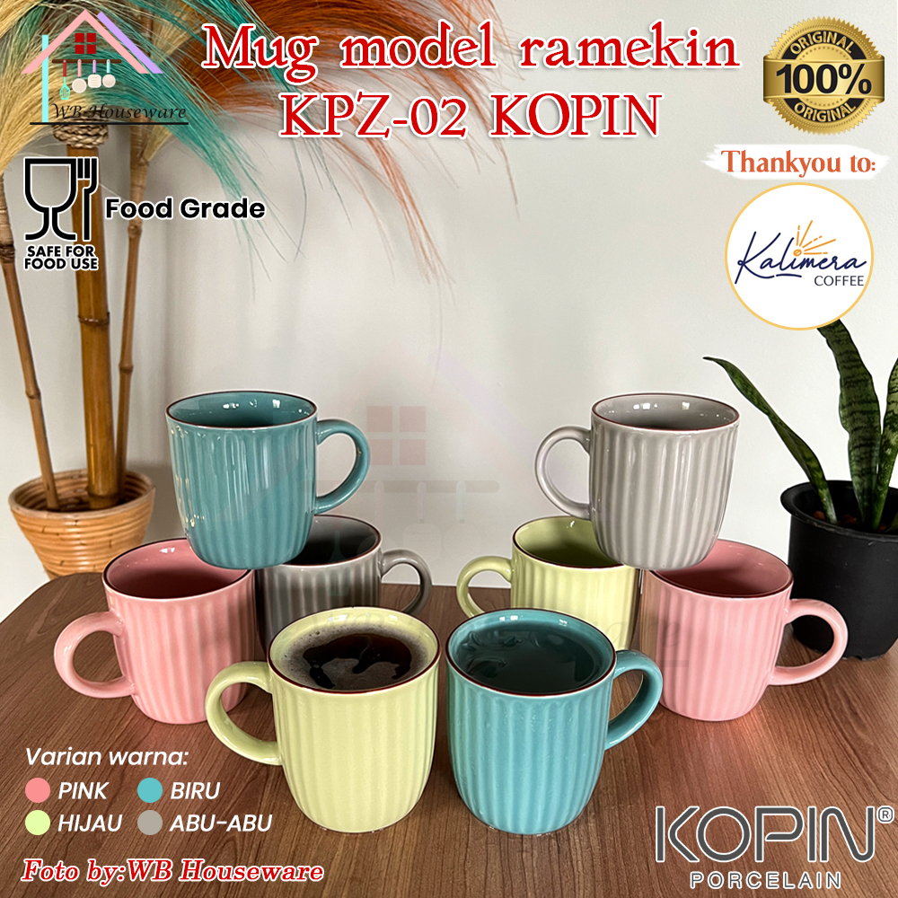 Jual KOPIN cangkir mug labu ramekin 340ml pastel series / Gelas Kopi ...