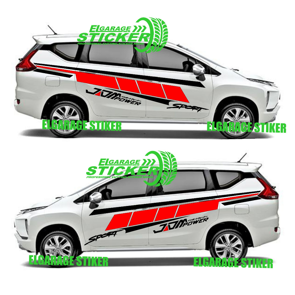 Jual Stiker mobil xpander minimalis cutting stiker striping jdm power xpander | Shopee Indonesia