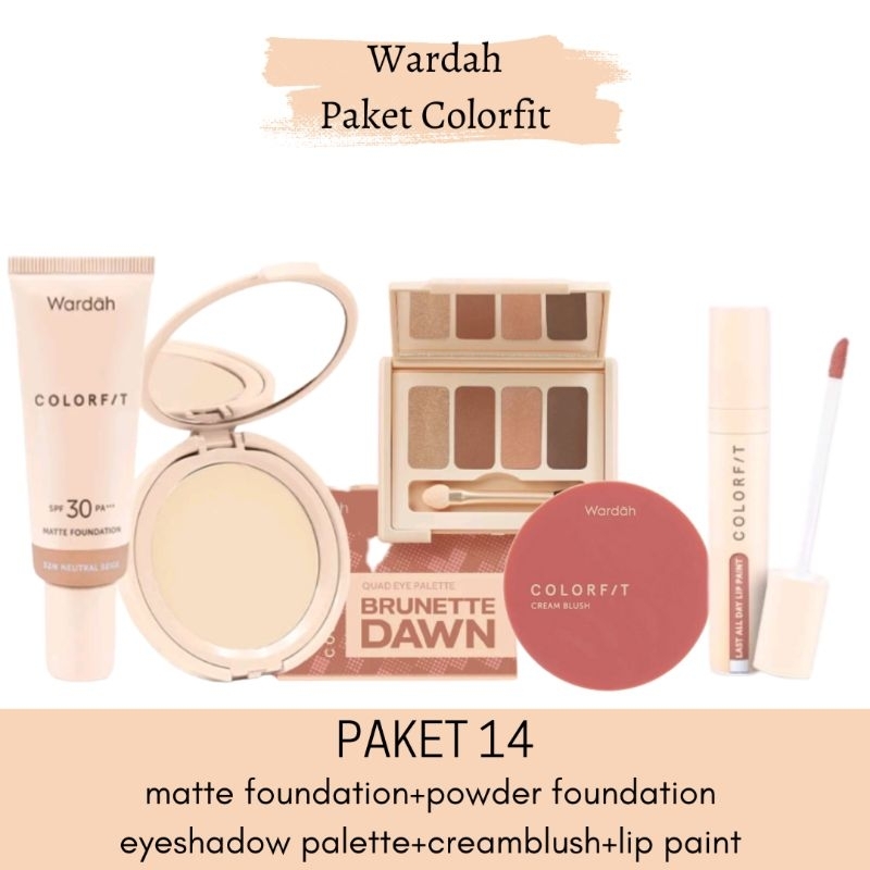 Jual Paket Wardah Colorfit Set Make Up Lengkap | Seserahan Make Up Set ...