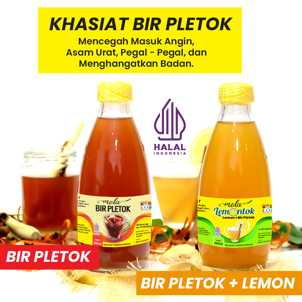 Jual Mola Bir Pletok Asli Khas Betawi | Bir Lemon HALAL (Non Alkohol ...