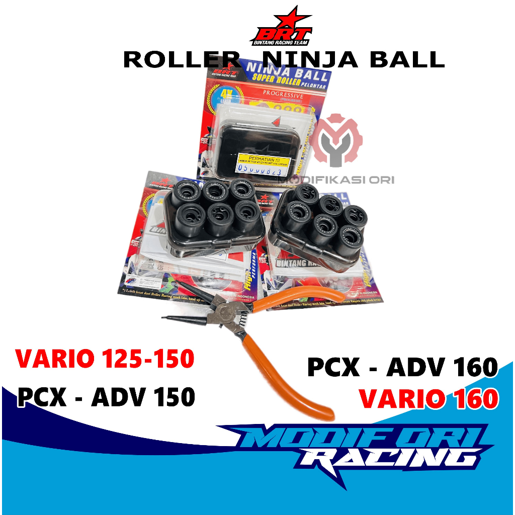 Jual BRT Roller Ninja Ball PCX ADV Vario 125 PCX 150-160 Roller BRT ...
