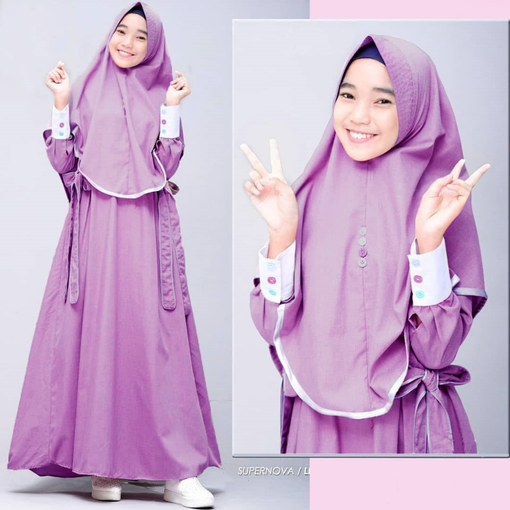 Jual GAMIS MAYA KIDS + HIJAB / MAYA SYAR'I ANAK / PAKAIAN MUSLIM ANAK ...