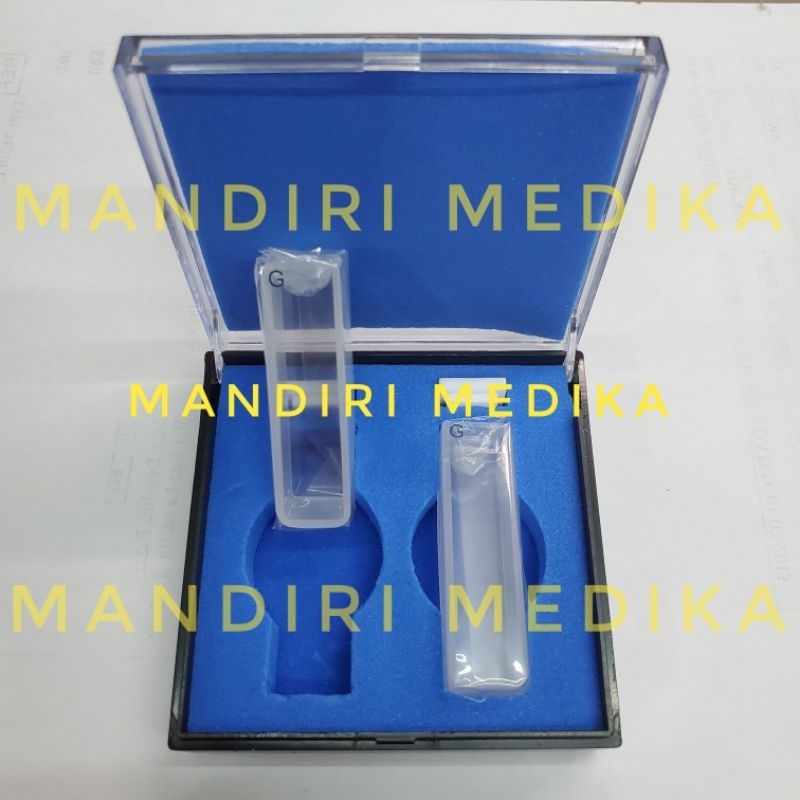 Jual Glass Cuvet Cuvette OG 104 Pathlength 10 mm (pack isi 2) Spectra ...