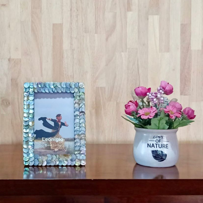 Jual BINGKAI FOTO HADIAH FRAME AESTHETIC KERANG KAPIS POLOS SPF (FRAME ...