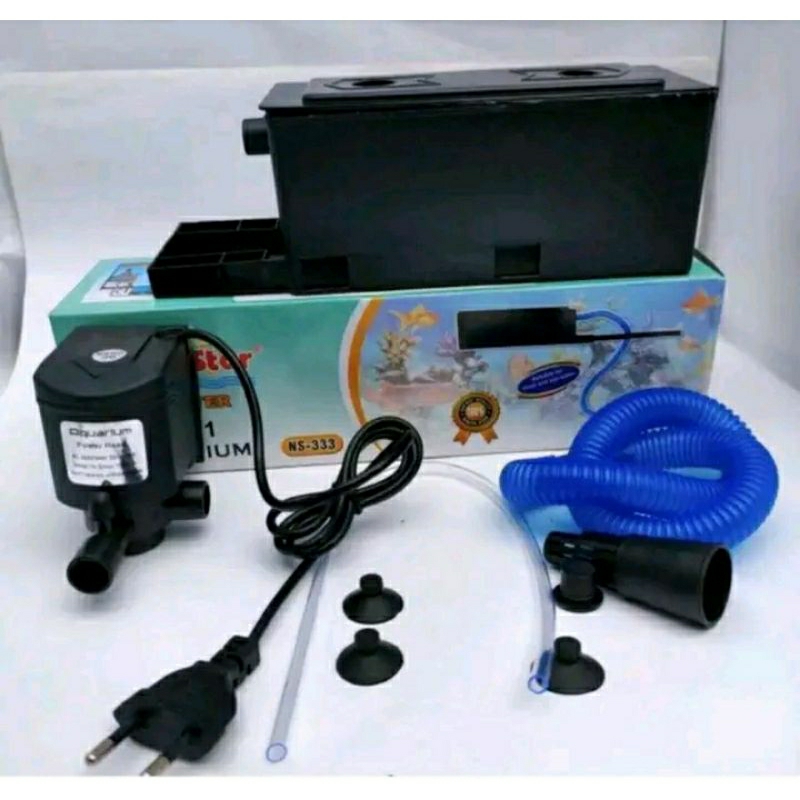 Jual Top Filter Box Aquarium 3 in 1 Sakkai 650 pompa air aquarium 1 ...