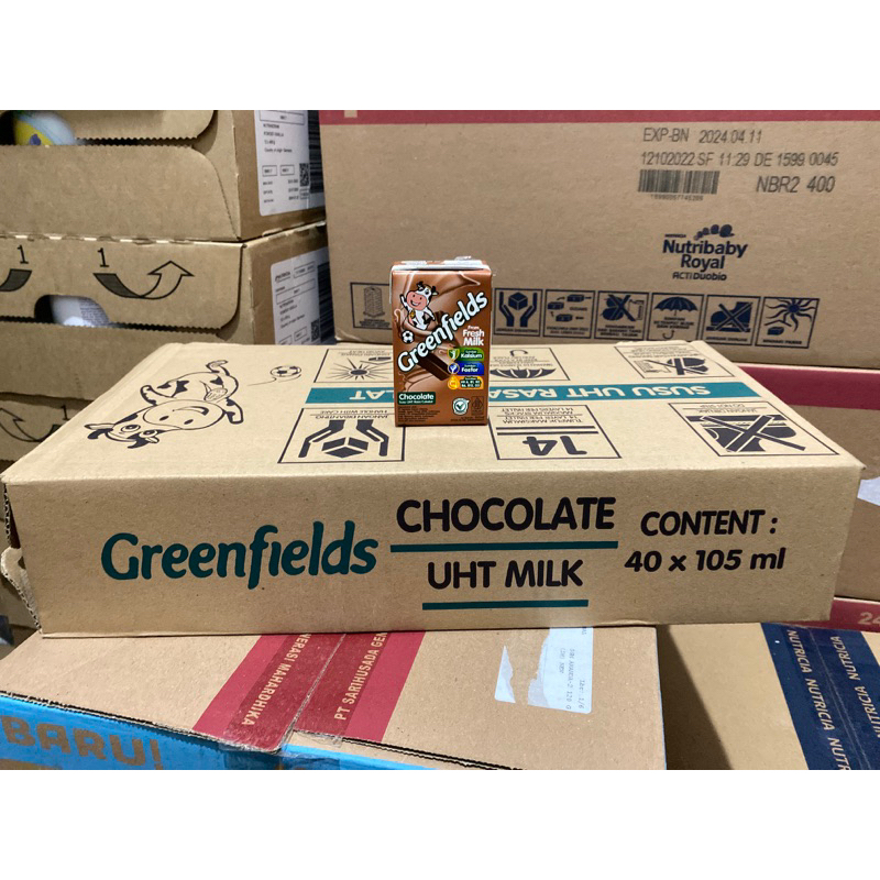Jual Susu Greenfields UHT 105 ml Full Cream Strawberry Chocomalt karton dus isi 40 pcs | Shopee ...