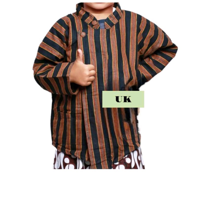 Jual Baju Surjan Lurik Anak/Surjan adat Jawa Anak | Shopee Indonesia