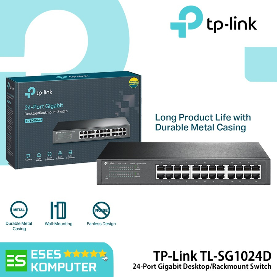 Jual Switch Hub TP-Link TL-SG1024D 24-Port Gigabit Desktop/Rackmount ...