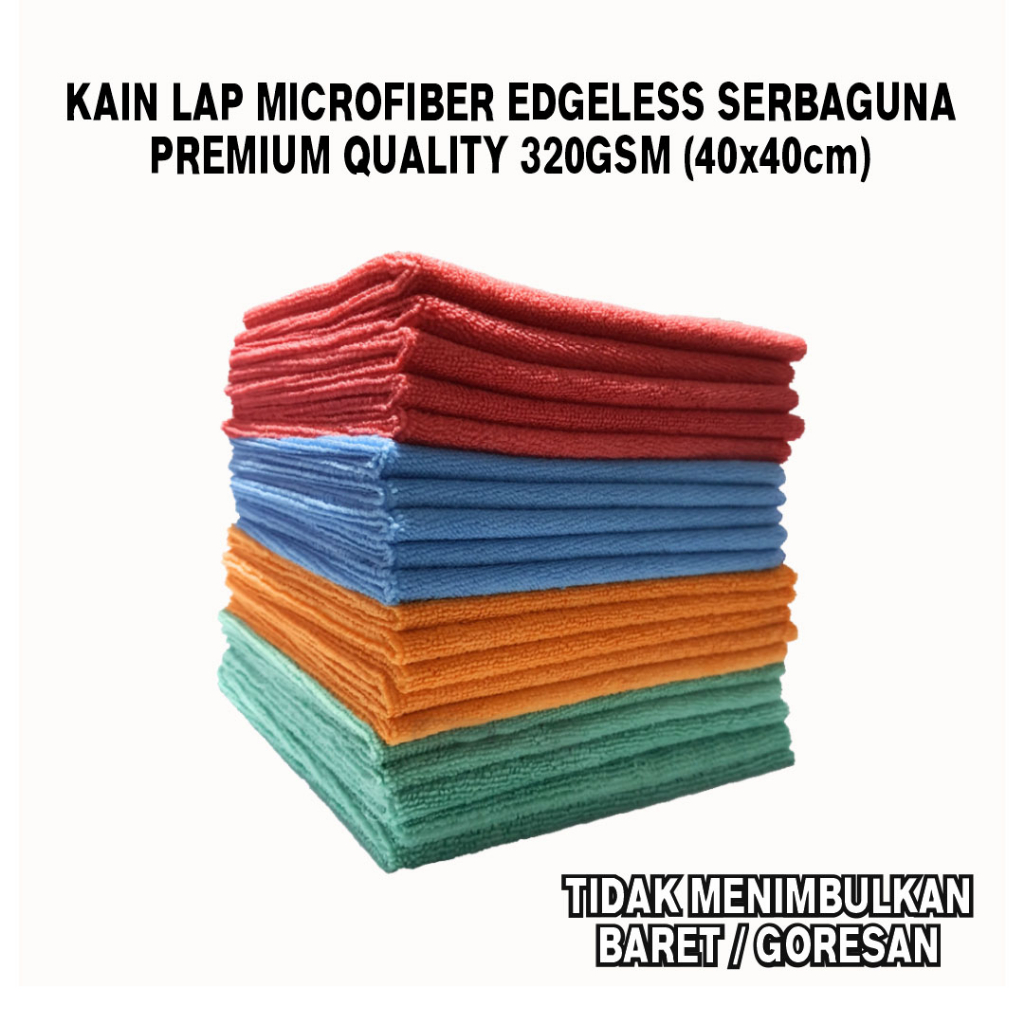 Jual Kain Lap Microfiber Edgeless Multifungsi Premium Quality | Shopee ...